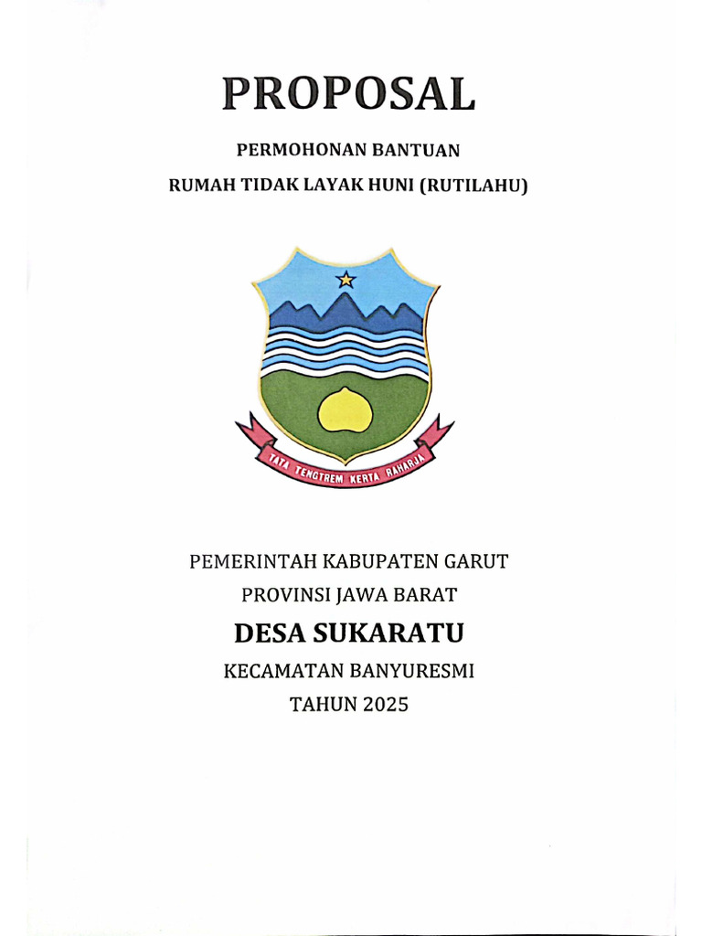 Proposal Permohonan Bantuan Rutilahu TH 2025 | PDF