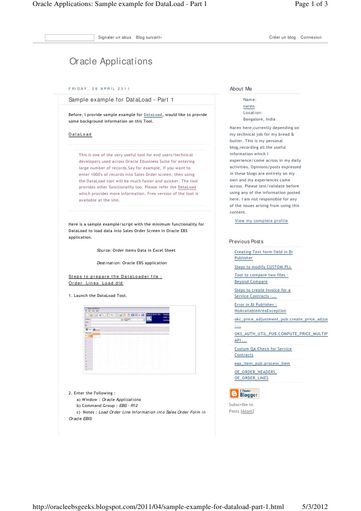 Sample Example For Dataload Part 1 Pdf Scripting Language Blog