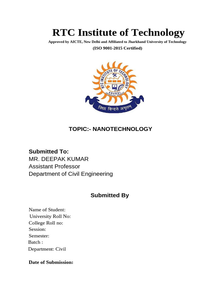 Report File Cover Page | PDF