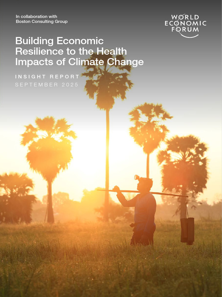 WEF Building Economic Resilience To The Health Impacts of Climate ...