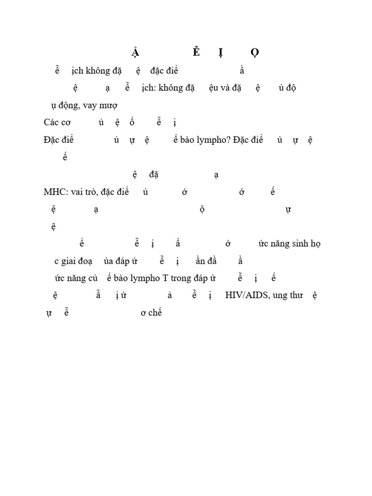 ÔN-TẬP-MÔN-MIỄN-DỊCH-HỌC-1 | PDF