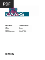 Caars Self Report Long Version | PDF | Attention Deficit Hyperactivity ...