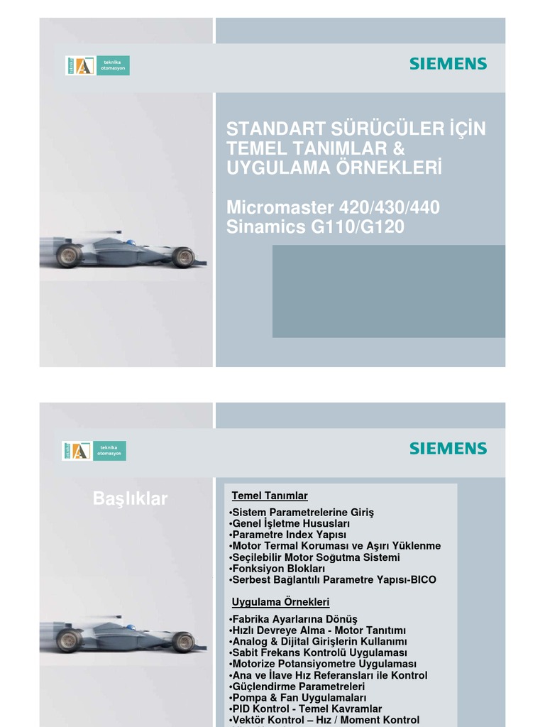 mm440 Uygulamaları-01 | PDF
