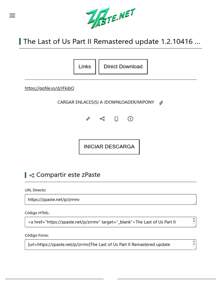 The Last of Us Part II Remastered Update 1.2.10416 (17.04.2025 ...