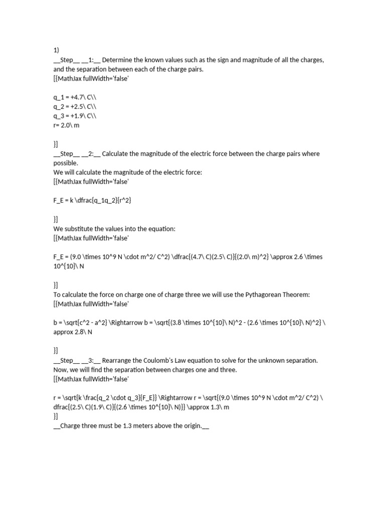 Question Batch For Calculating An Unknown Distance in A System of ...