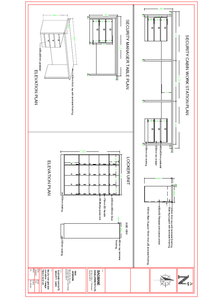 Main Gate Security Cabin Work Station - BDPL | PDF