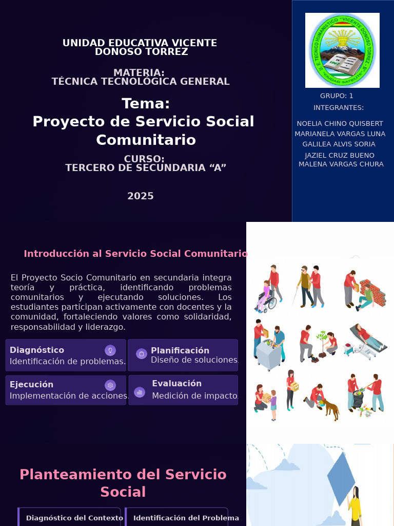 Proyecto de Servicio Social Comunitario Correccion | PDF | Trabajo ...