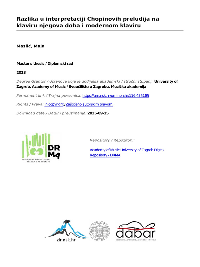 Maja Maslic Diplomski Rad | PDF