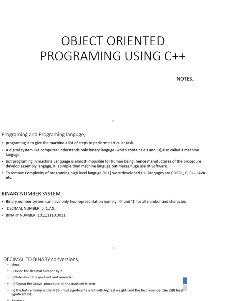 C++ Object-Oriented Programming Guide | PDF | Computer Programming ...