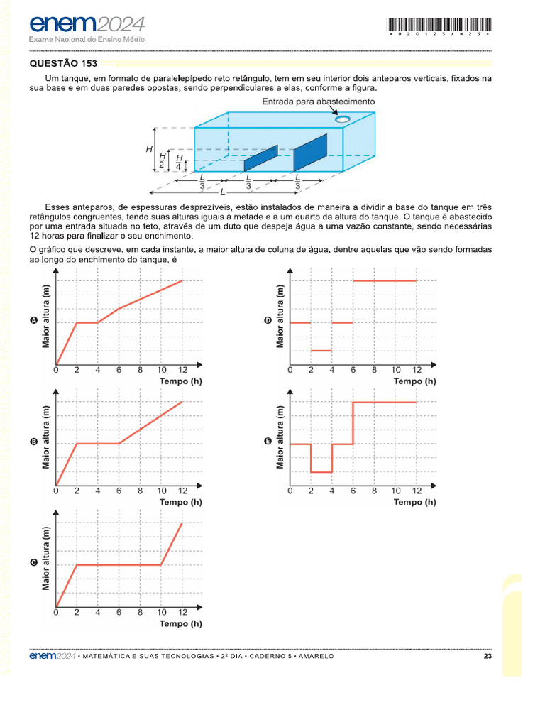 Questao 153 Enem 2024 | PDF
