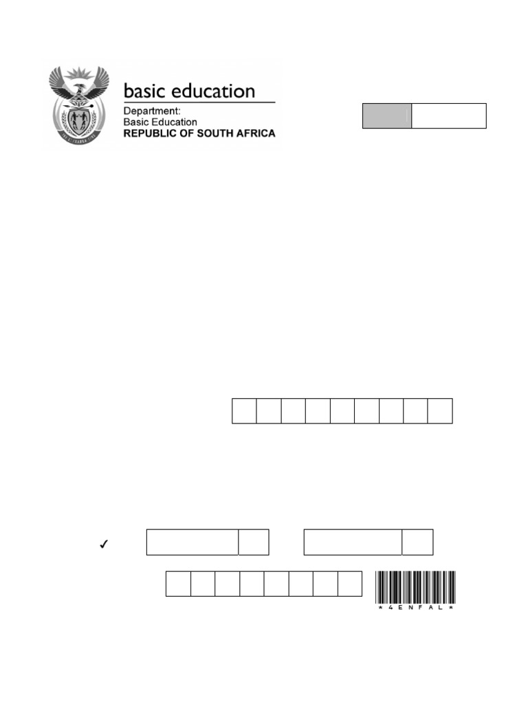 Grade 4 English FAL Test 2012 | PDF | Butterfly | Moth