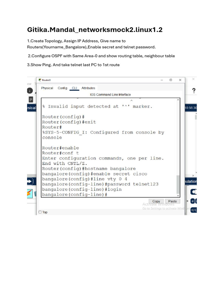 Gitika - Mandal Networksmock2 Linux1.2Batch | PDF