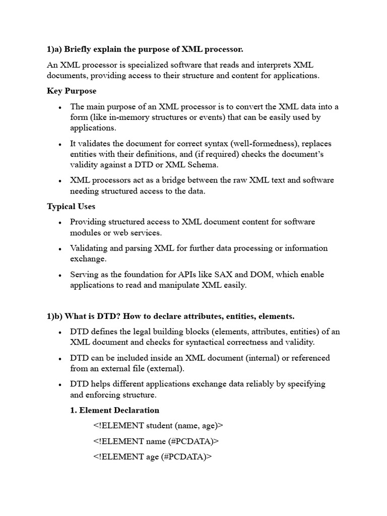 unit 2 | PDF | Xml | Document Object Model