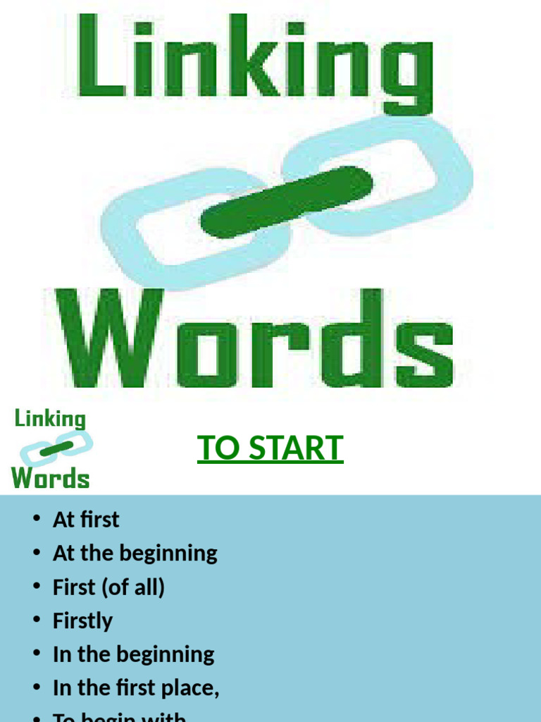Linking Words Grammar Guides 109941 | PDF