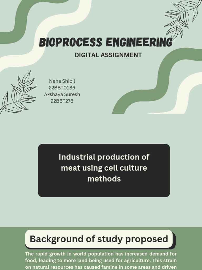 Cultured Meat Production Methods | PDF | Cell Culture | Meat
