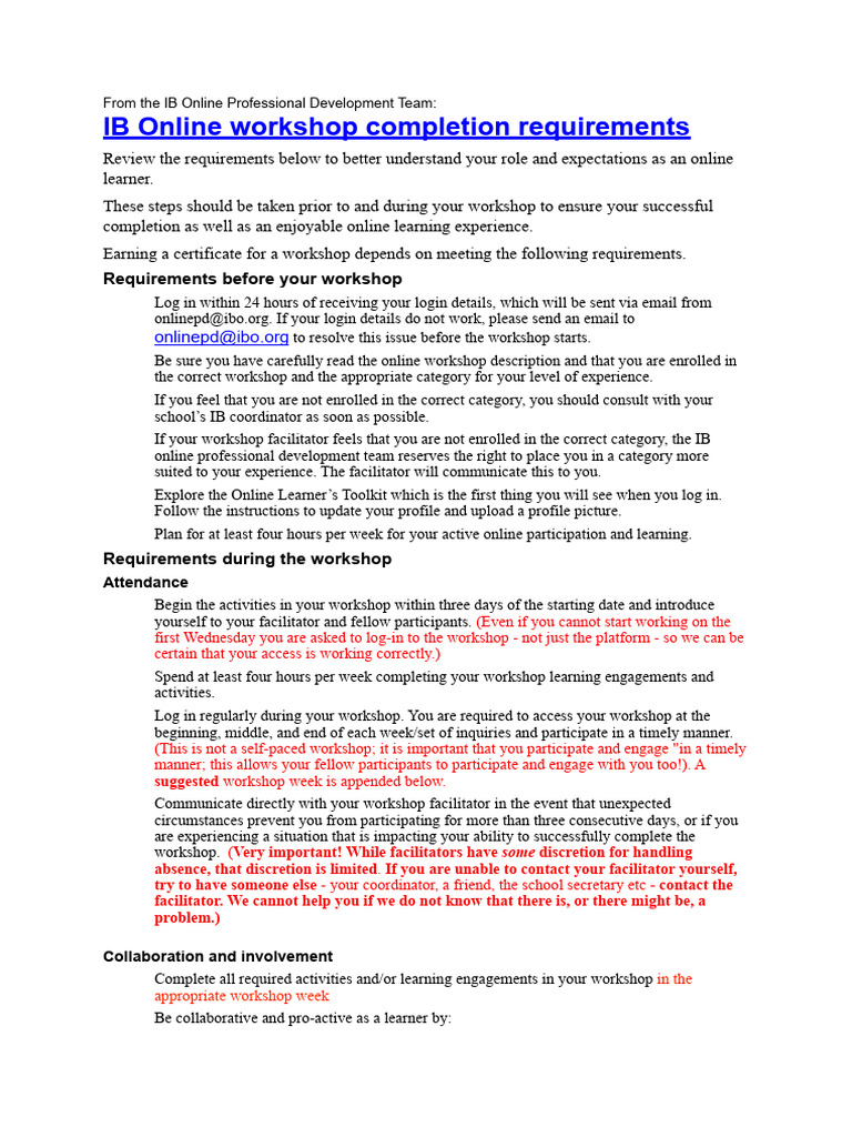 Completion Requirements 10 Inquiries 2025.annotated | PDF | Learning ...