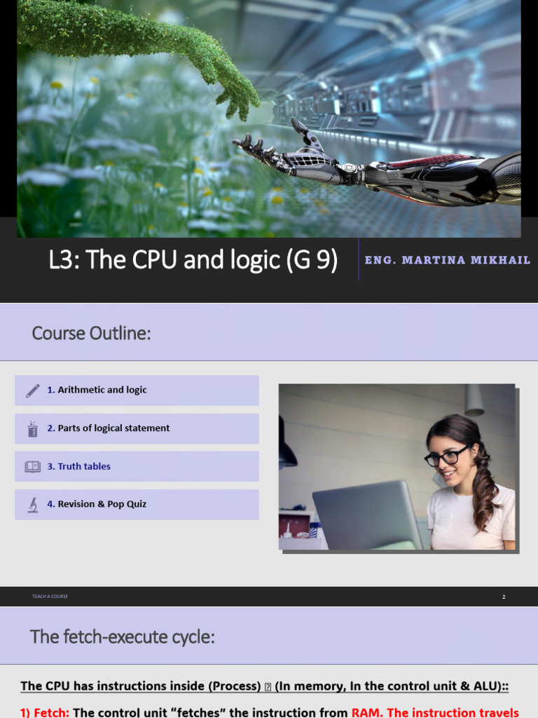 The CPU and Logic (G 9)y8E3K | PDF | Central Processing Unit | Computer ...