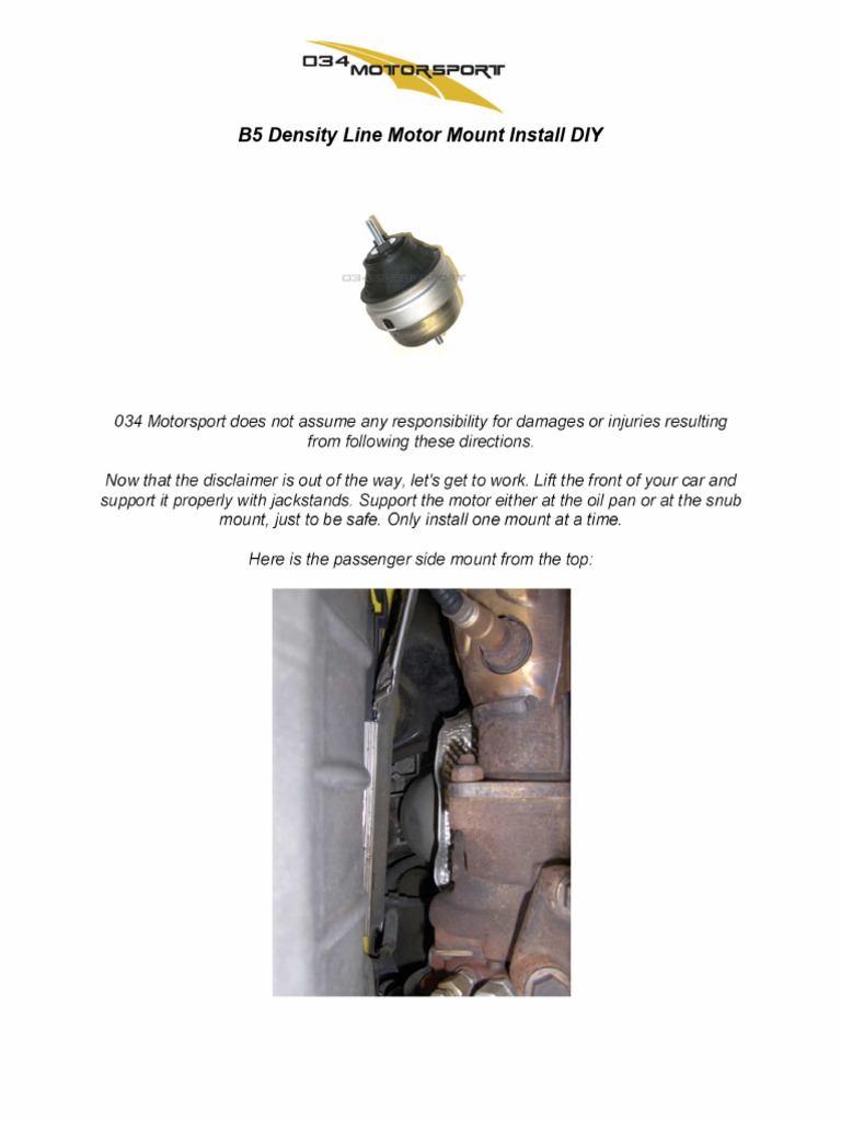 B5 Motor Mount DIY | PDF