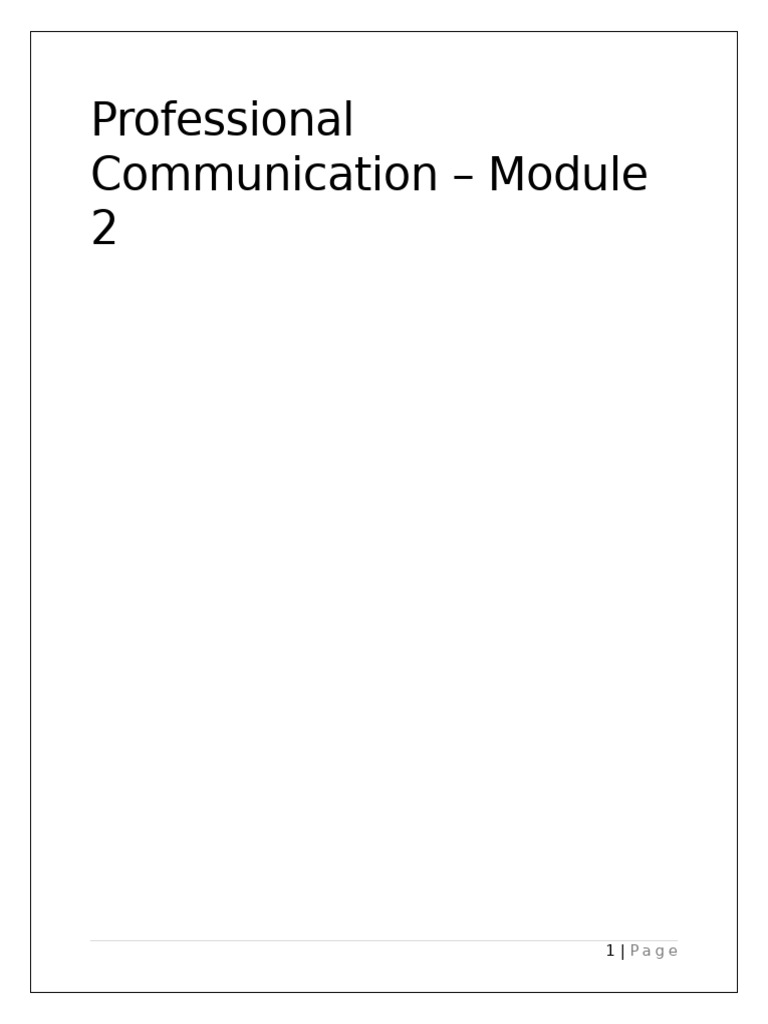 Professional Communication | PDF | Body Language | Communication
