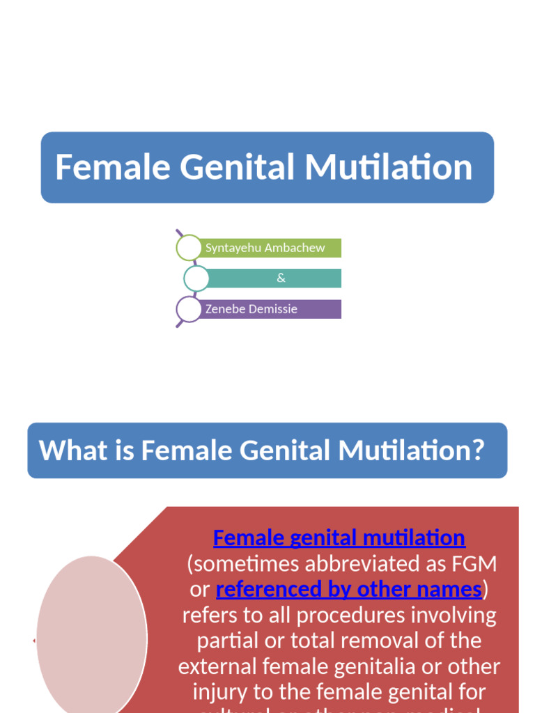 Types of Clitoral Mutilation Explained | PDF | Female Genital ...