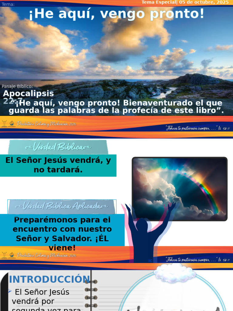 TE1. He Aquí Vengo Pronto | PDF | Cristo (título) | Contenido del Nuevo ...
