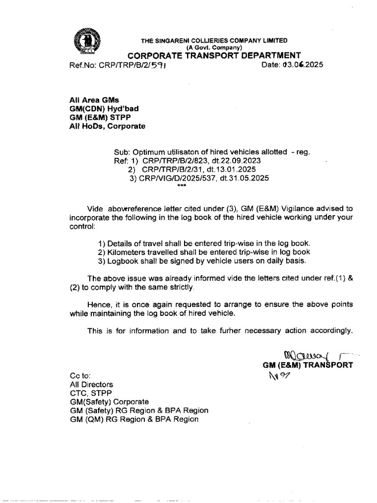 Logbook Letter | PDF