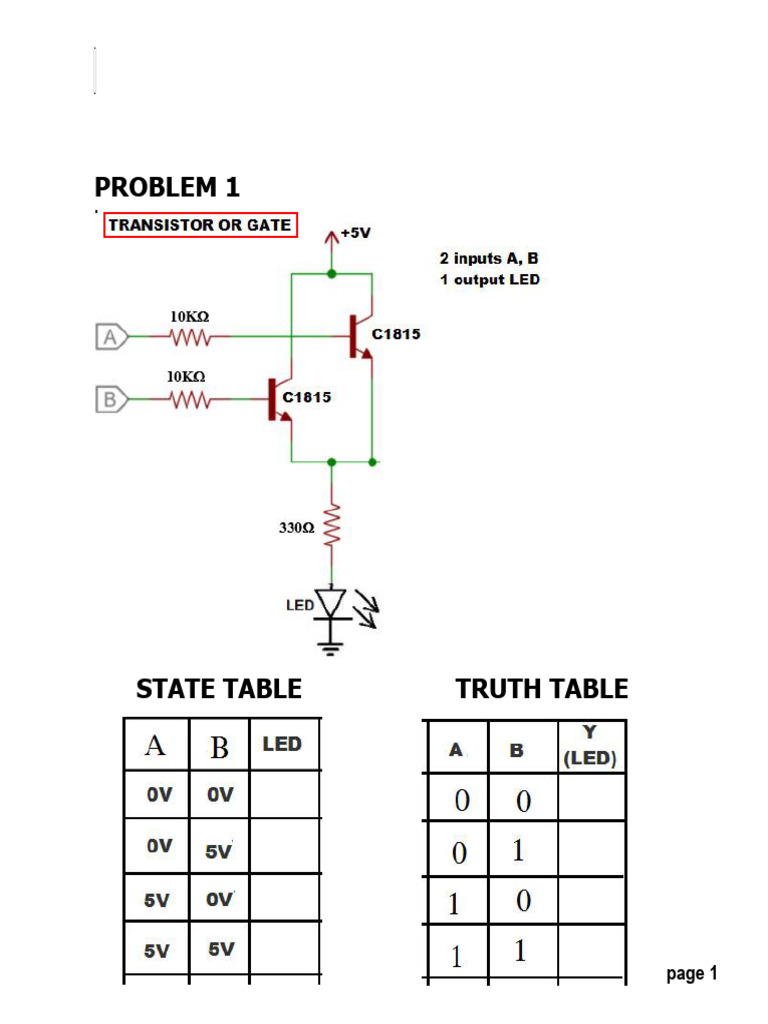 BJT Logic Gates | PDF