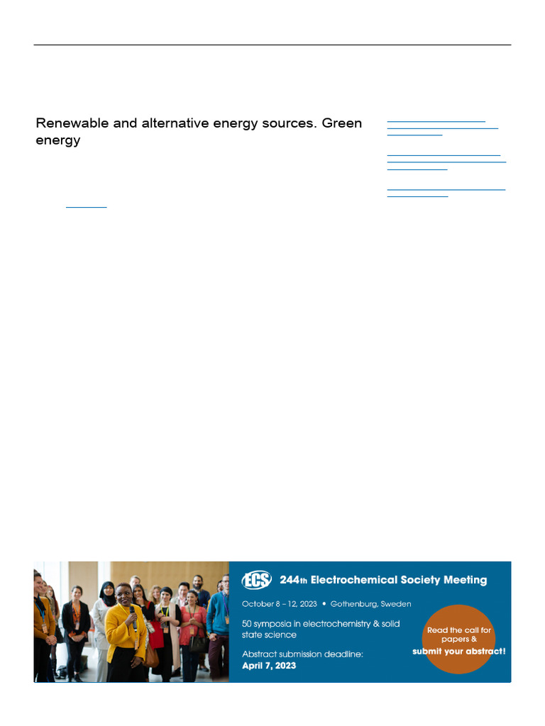 Renewable Energy Sources Overview | PDF | Renewable Energy | Energy ...