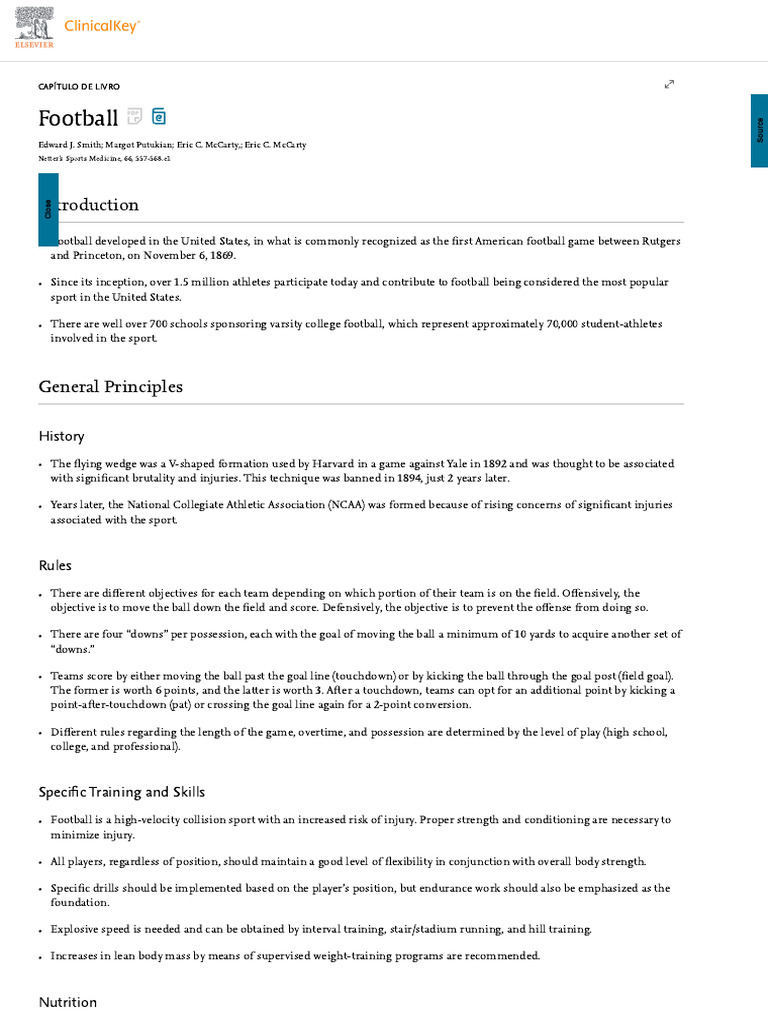66 Football - ClinicalKey | PDF | Back Pain | Limbs (Anatomy)