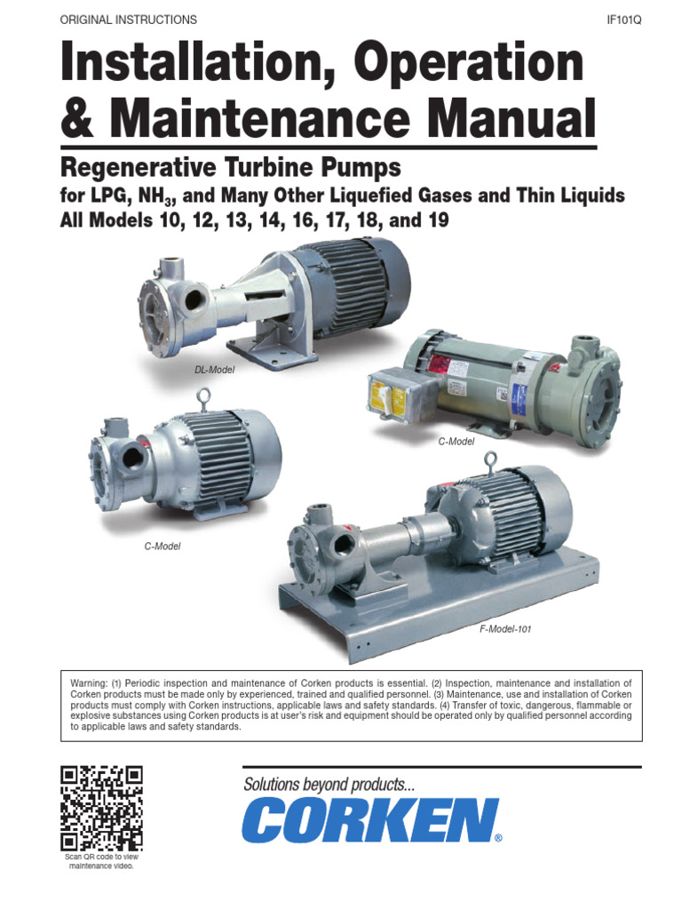 Regenerative Turbine Pump Manual | PDF | Technology & Engineering