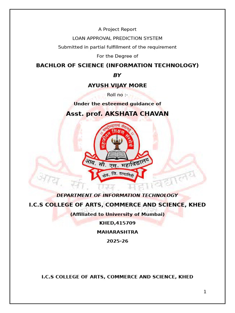 Loan Approval Prediction System | PDF | Information Science ...