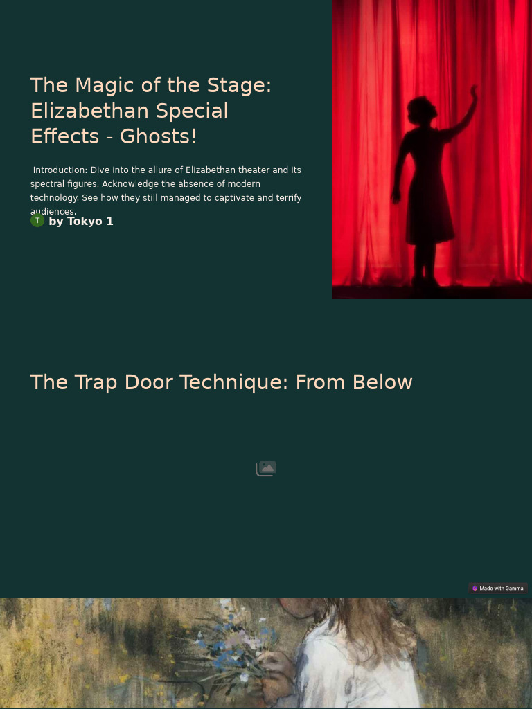 The Magic of The Stage Elizabethan Special Effects Ghosts | PDF