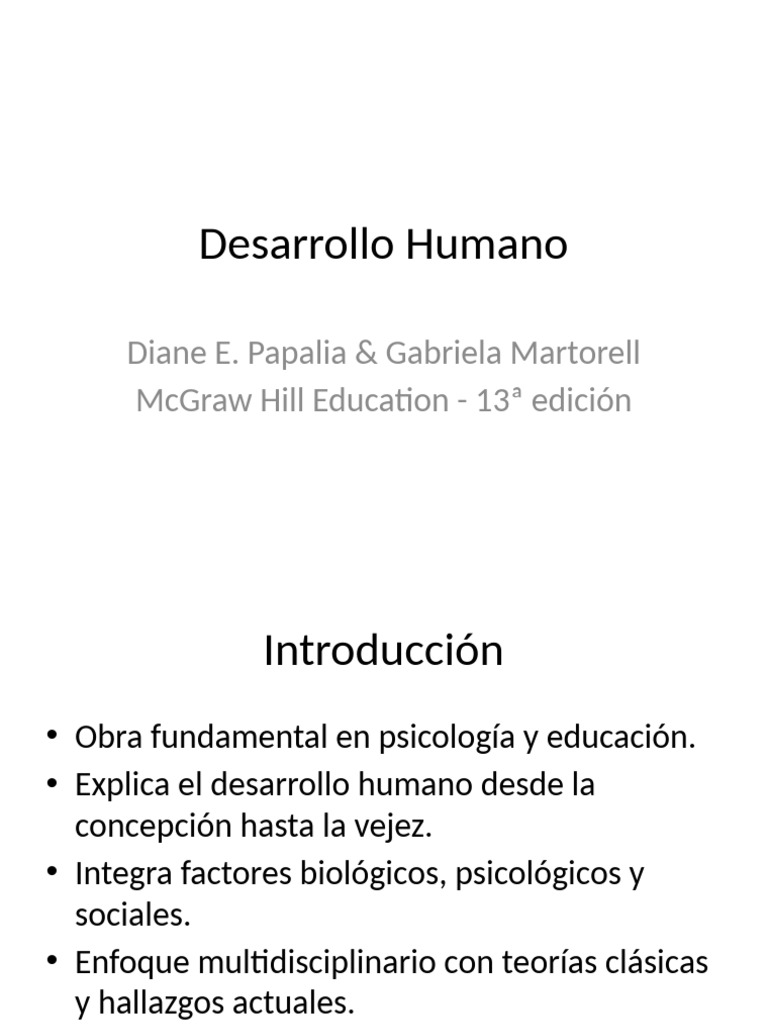 Desarrollo Humano Papalia | PDF