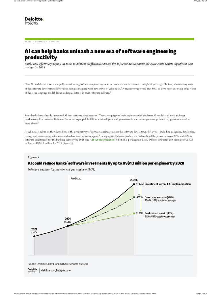 AI and Bank Software Development - Deloitte Insights | PDF | Artificial ...