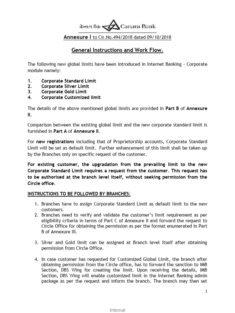 Annex 1 Gen Instructions | PDF