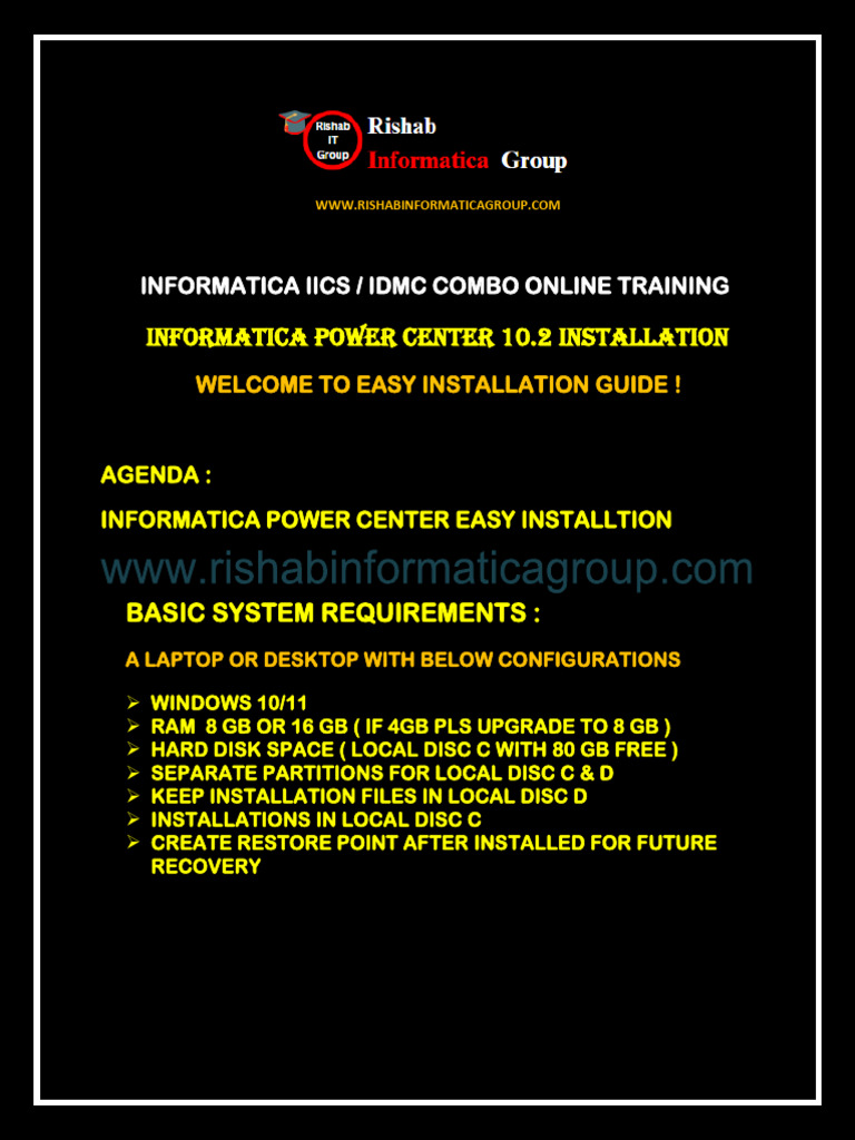 Installing Informatica PowerCenter 10.2 | PDF | Password | Installation ...