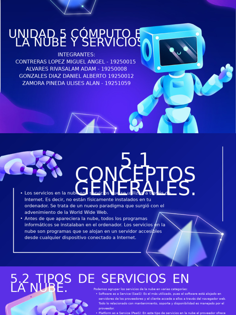 Unidad 5 Cómputo en la nube y servicios | PDF | Computación en la nube ...