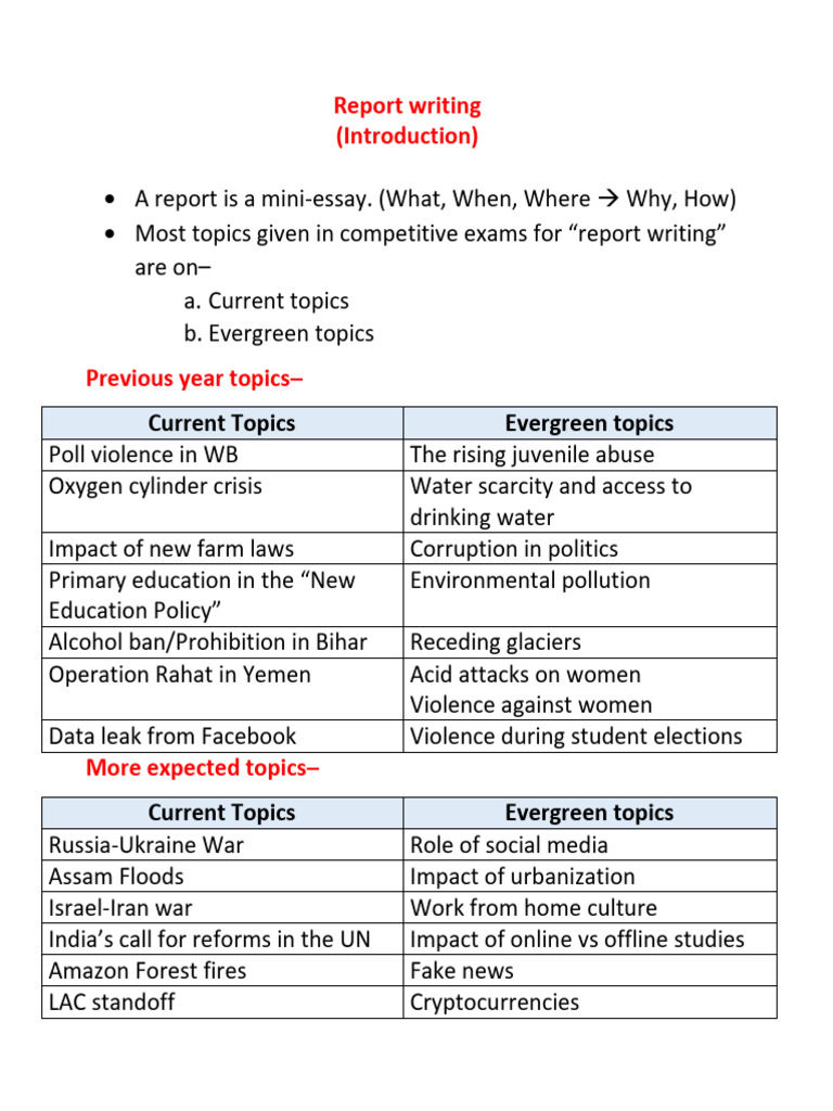 Report Writing Introduction | PDF | Linguistics | Grammar