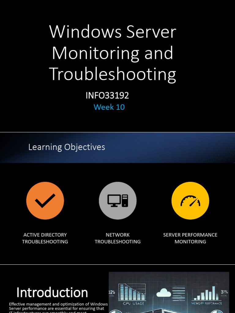 Week10-Monitoring and Troubleshooting | PDF | Routing | Computer Network