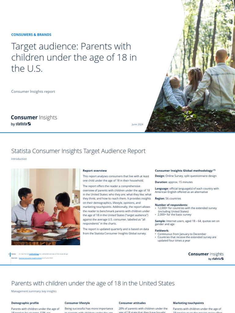 Study - Id170438 - Target Audience Parents With Children Under The Age ...