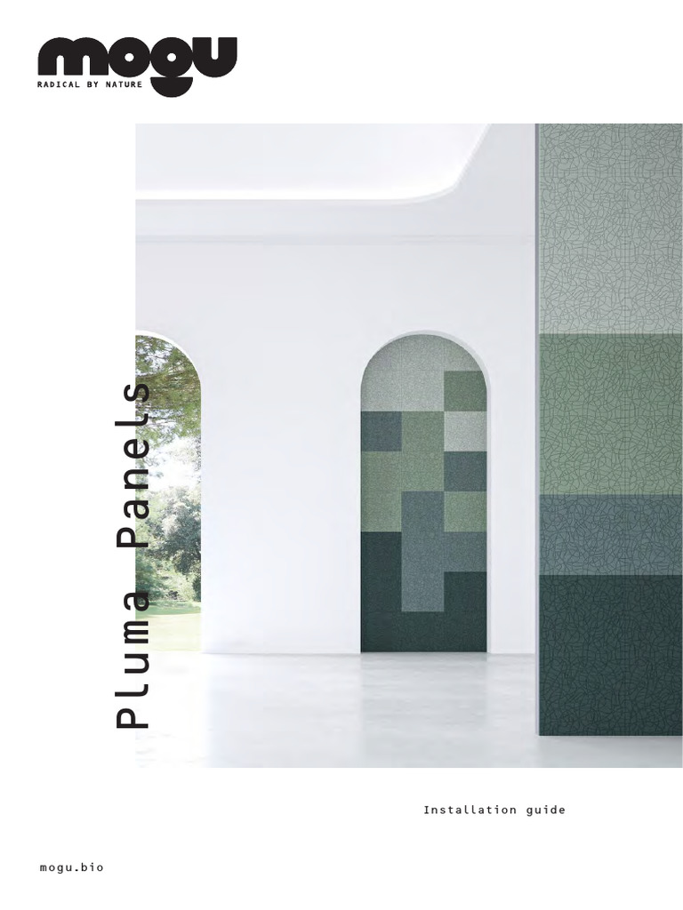 Mogu PLUMA Panels Installation Guide | PDF | Adhesive | Ceiling