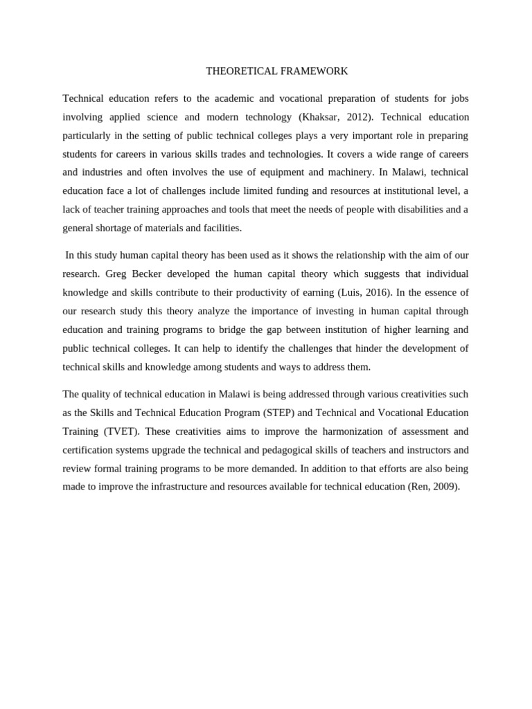 Theoretical Framework | PDF