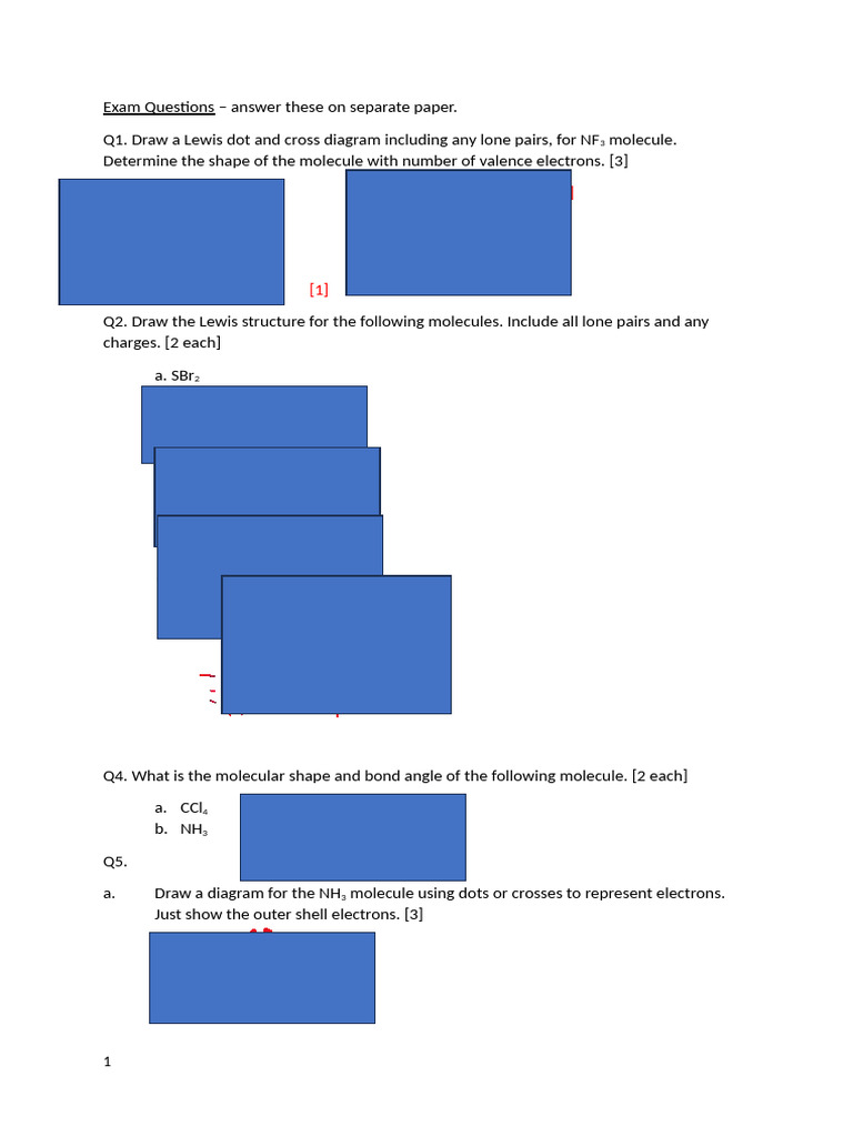 Simple Molecules and IMF V4 Questions ANS | PDF | Chemical Bond ...