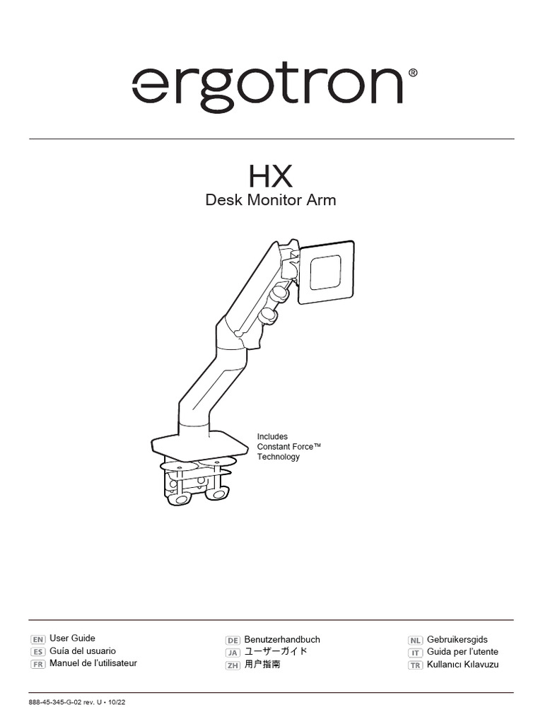 ergotron hx arm manual | PDF