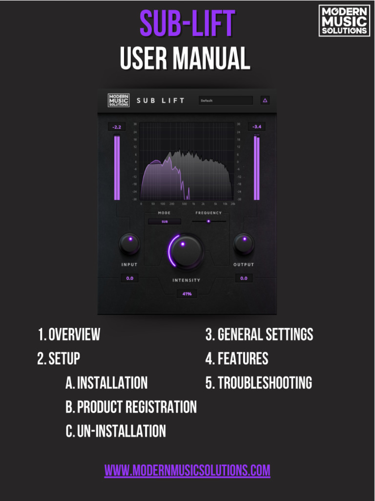 Sub-Lift User Manual | PDF