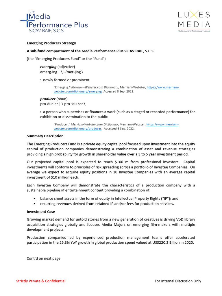 MPPlus Sub-Fund Investment Strategies (Summaries v0.9) | PDF ...