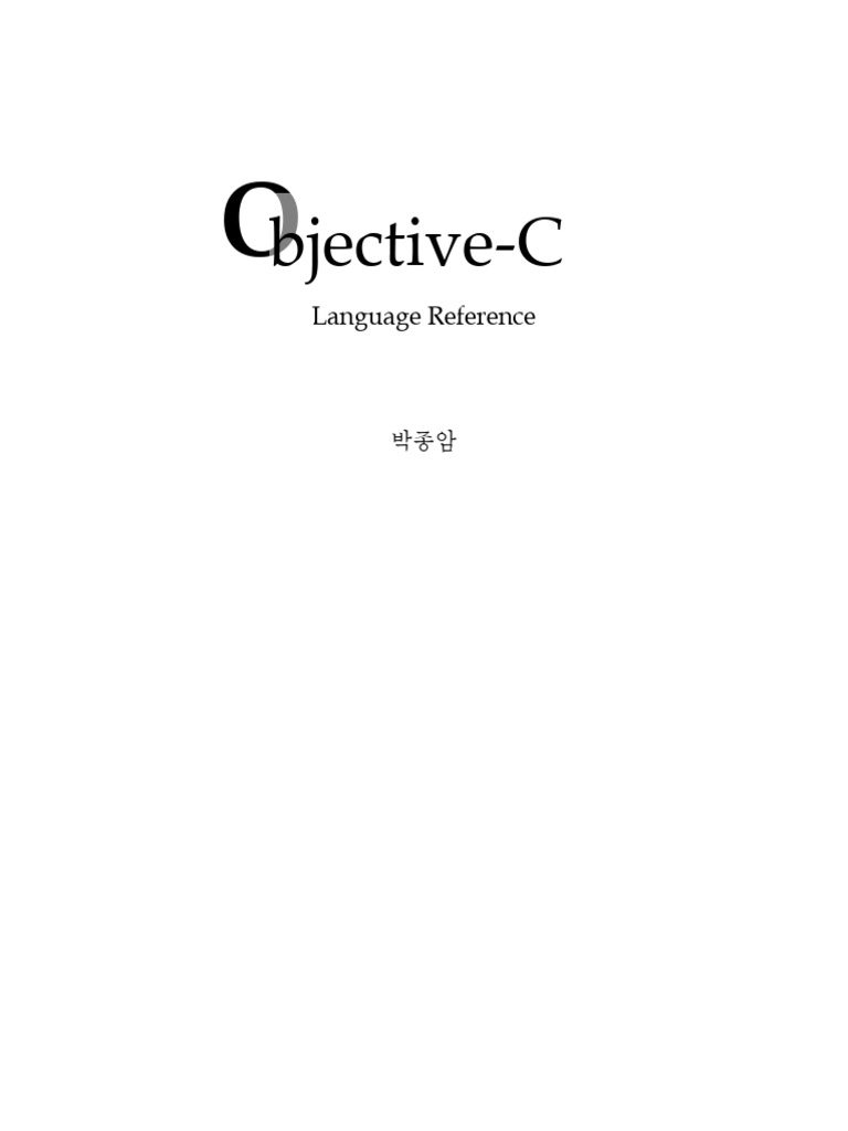 Objective C | PDF