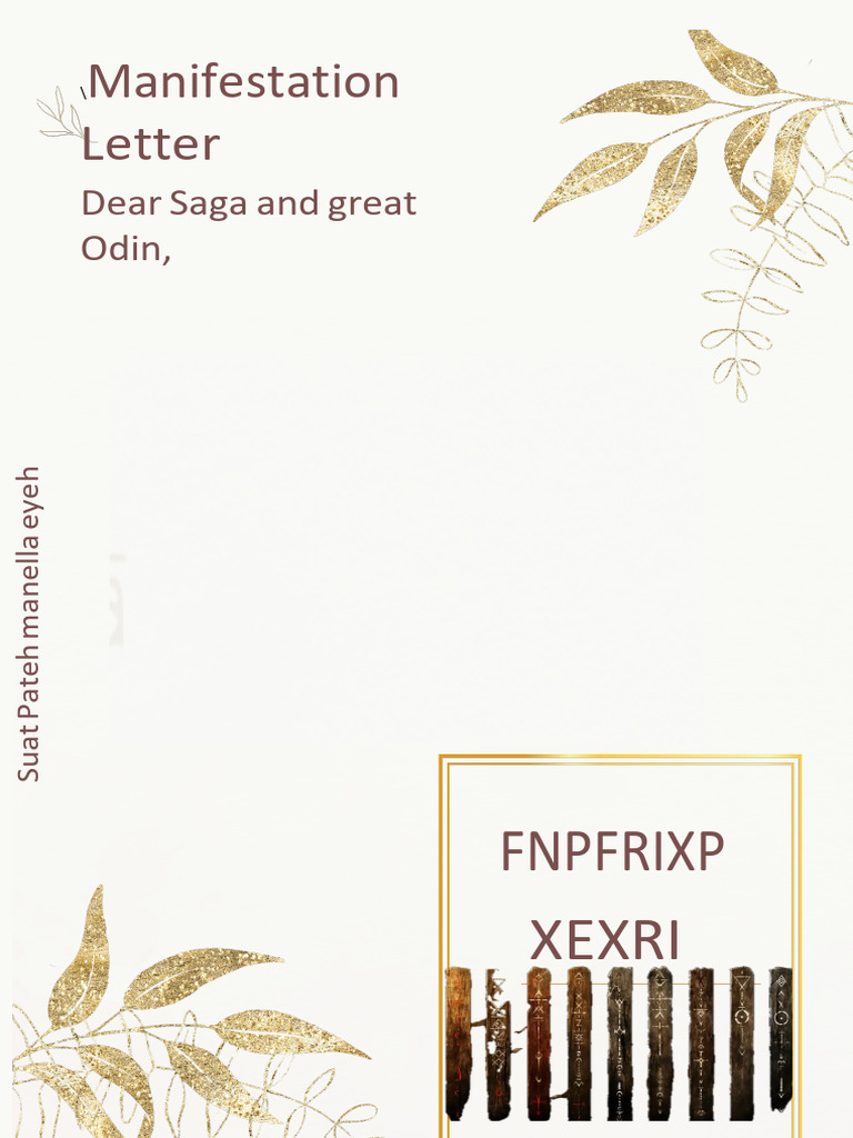 Manifestation Secret-Letter | PDF