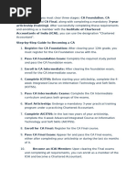 CA Program Overview and Structure | PDF | Postgraduate Education ...