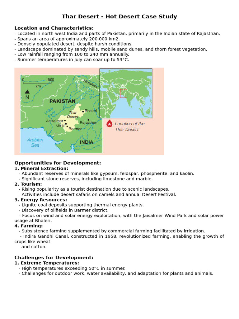 Thar Desert Case Study | PDF